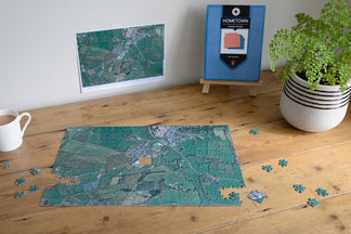 Hometown Map Jigsaw Puzzle - centred on your home address Postcode ...