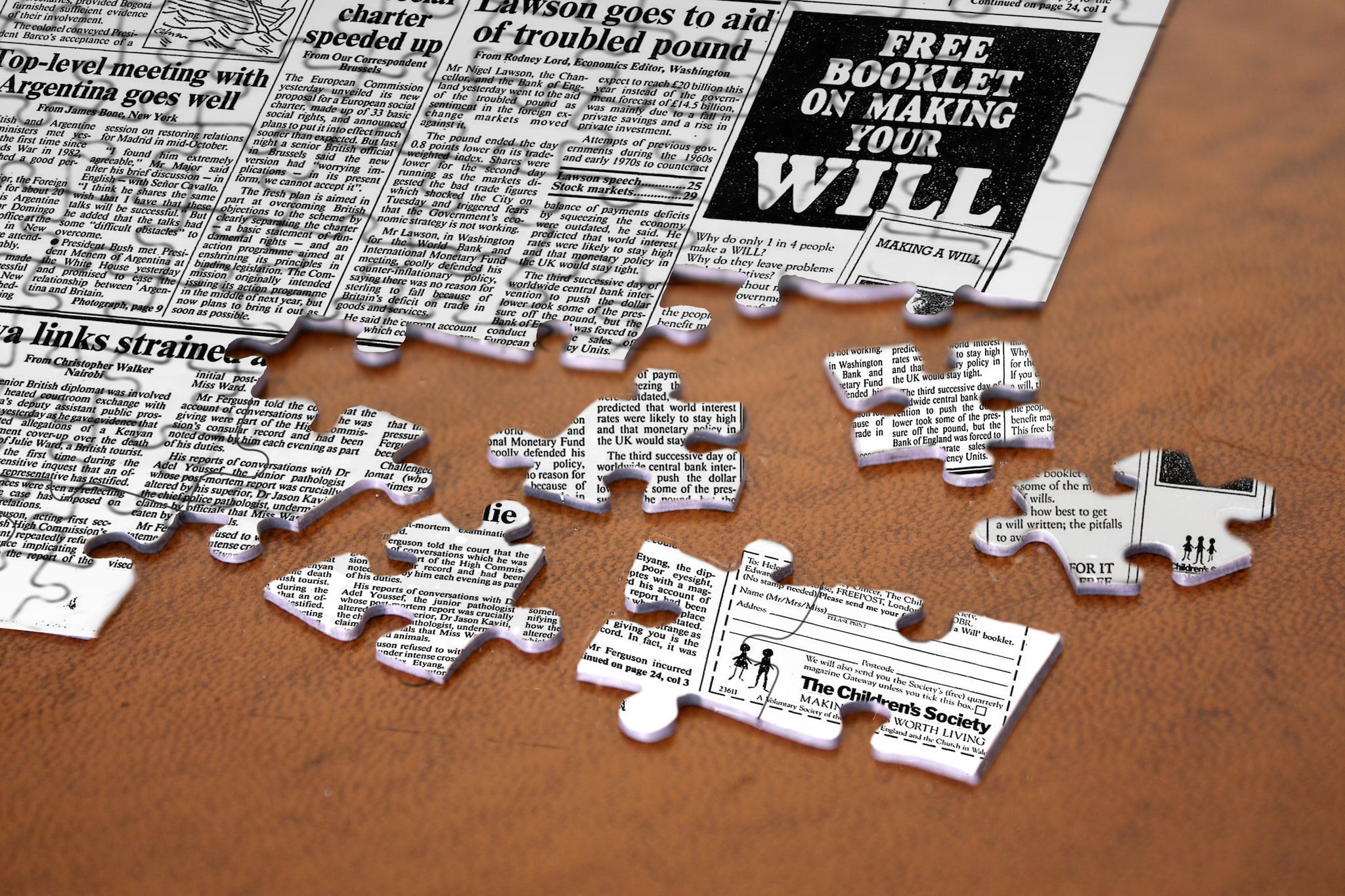 Times of London Personalised Newspaper Front Page Jigsaw Puzzle ...