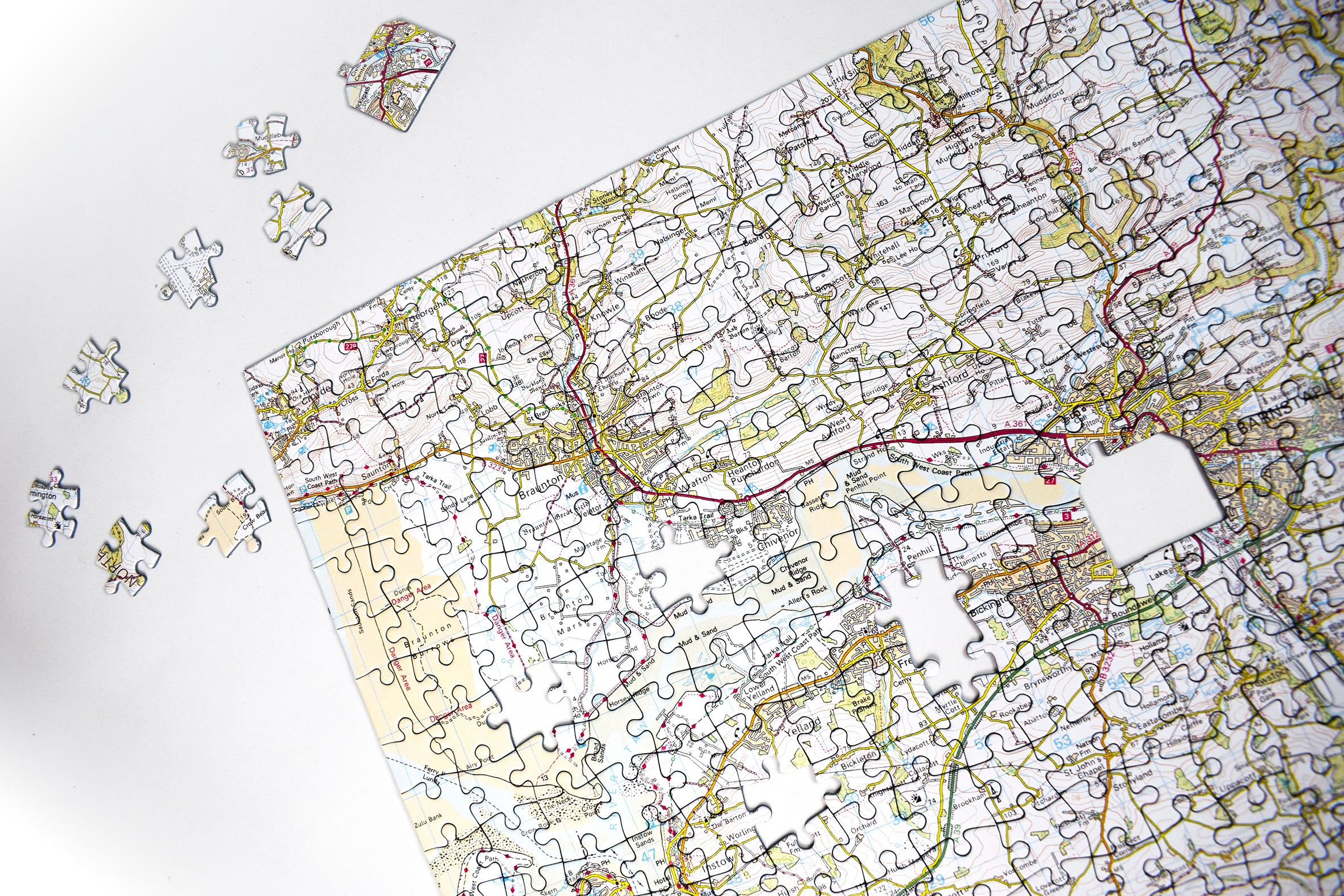 Personalised Map Jigsaw Puzzle – Butler and Hill UK