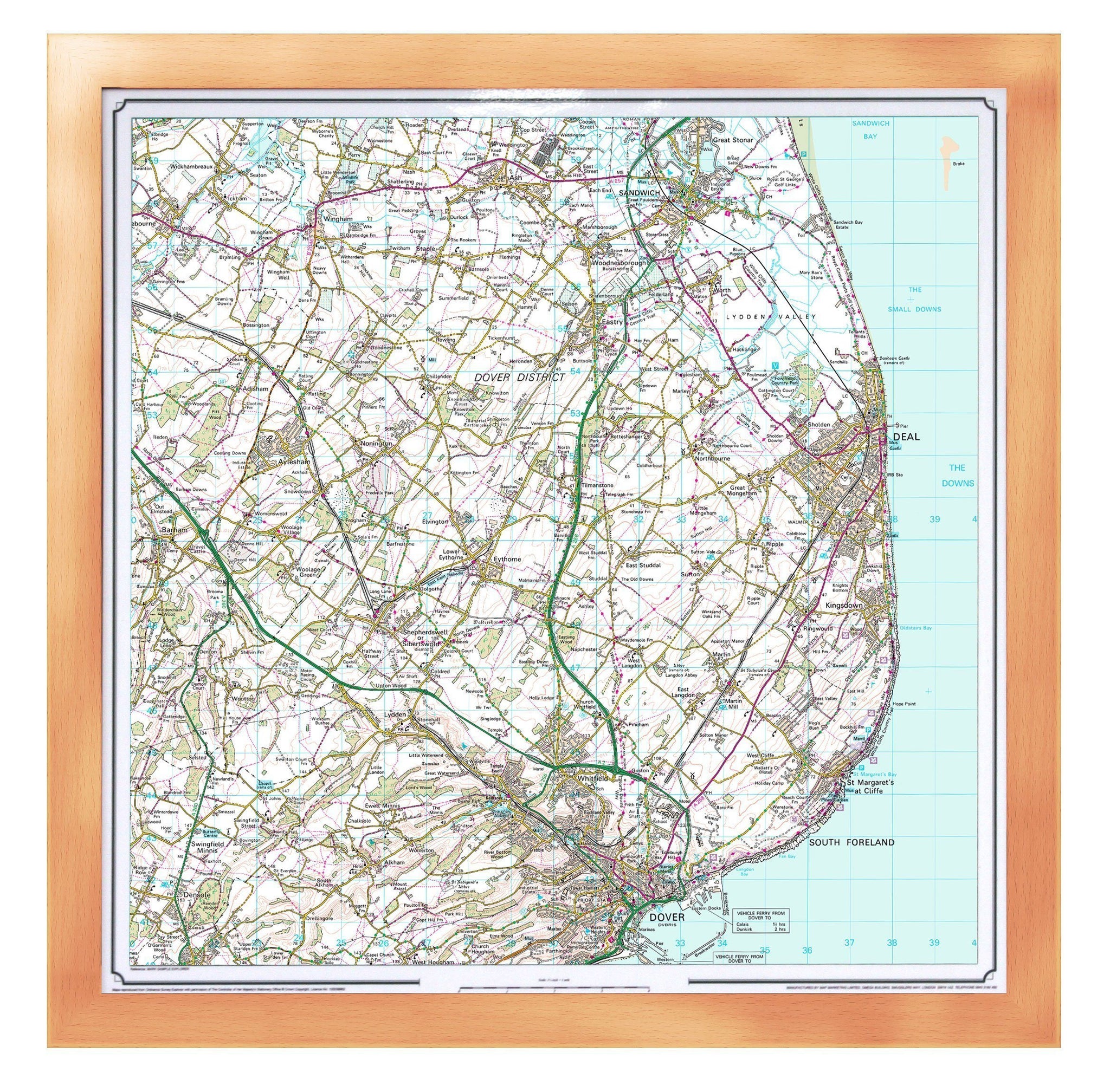 Personalised Ordnance Survey Topographic Map - Centred on your Home ...